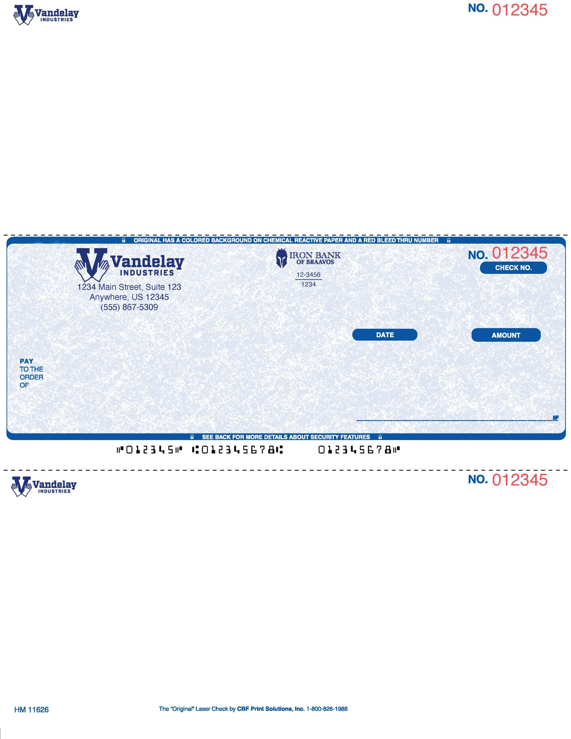 Security Check Paper - CBF Print Solutions Inc.