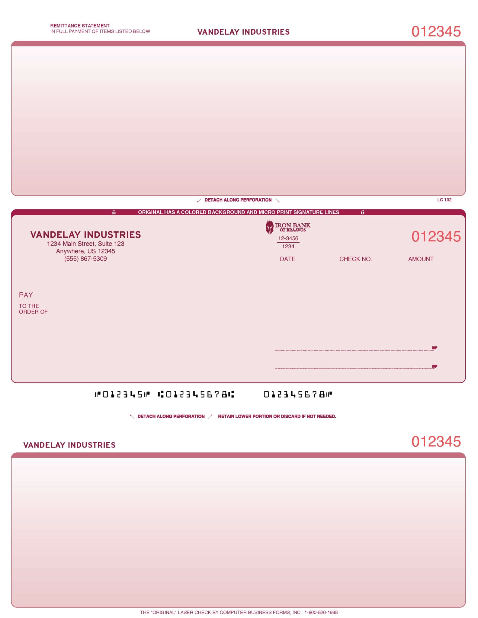 Security Check Paper - CBF Print Solutions Inc.