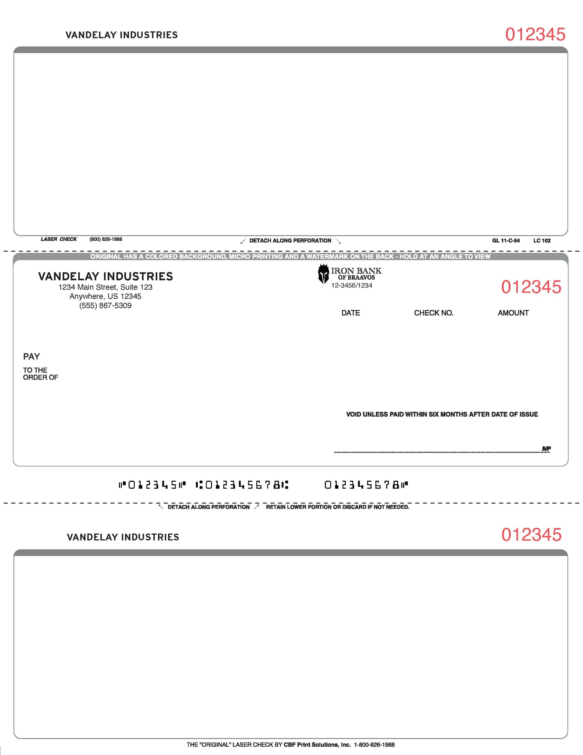 Security Check Paper - CBF Print Solutions Inc.