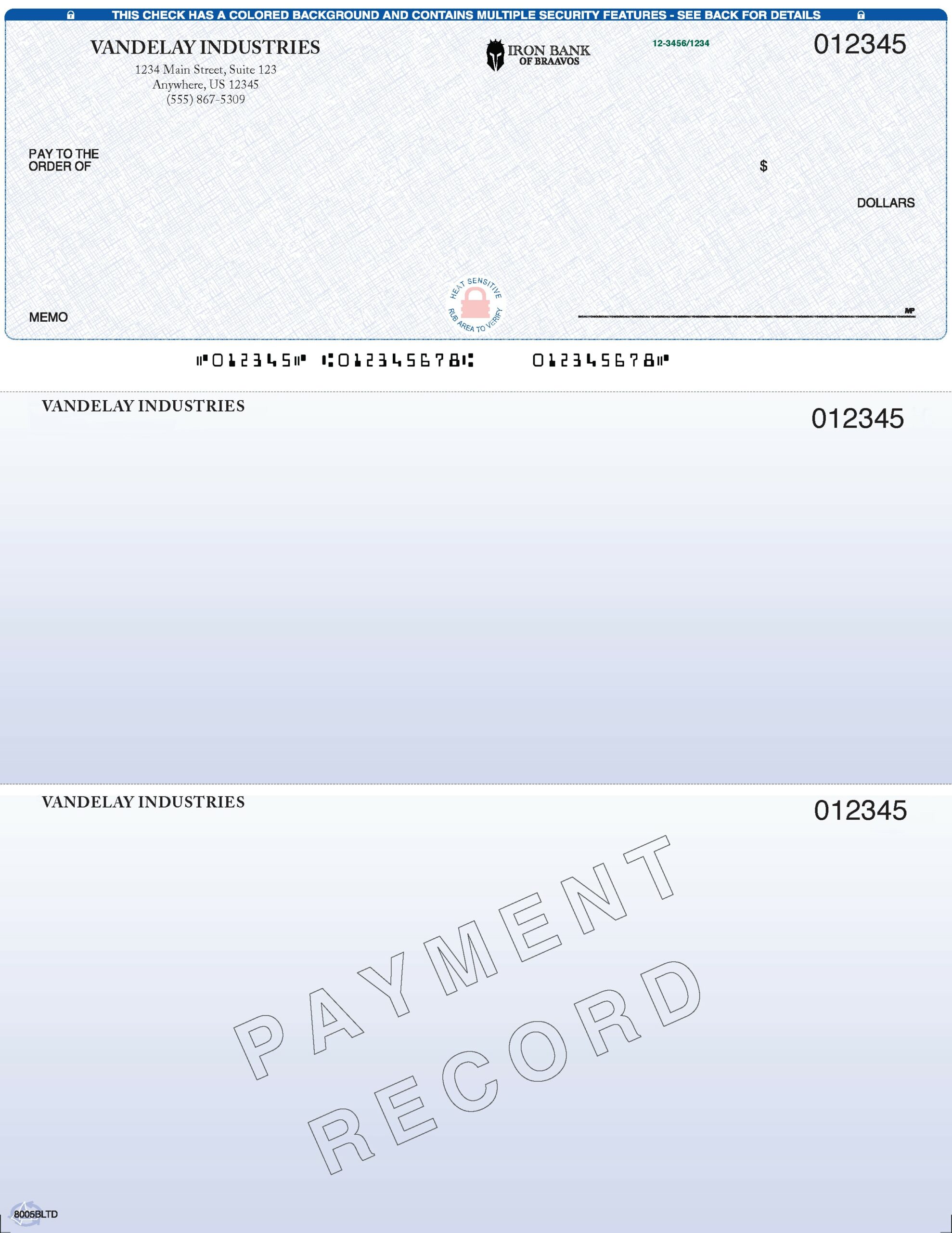 Security Check Paper - CBF Print Solutions Inc.
