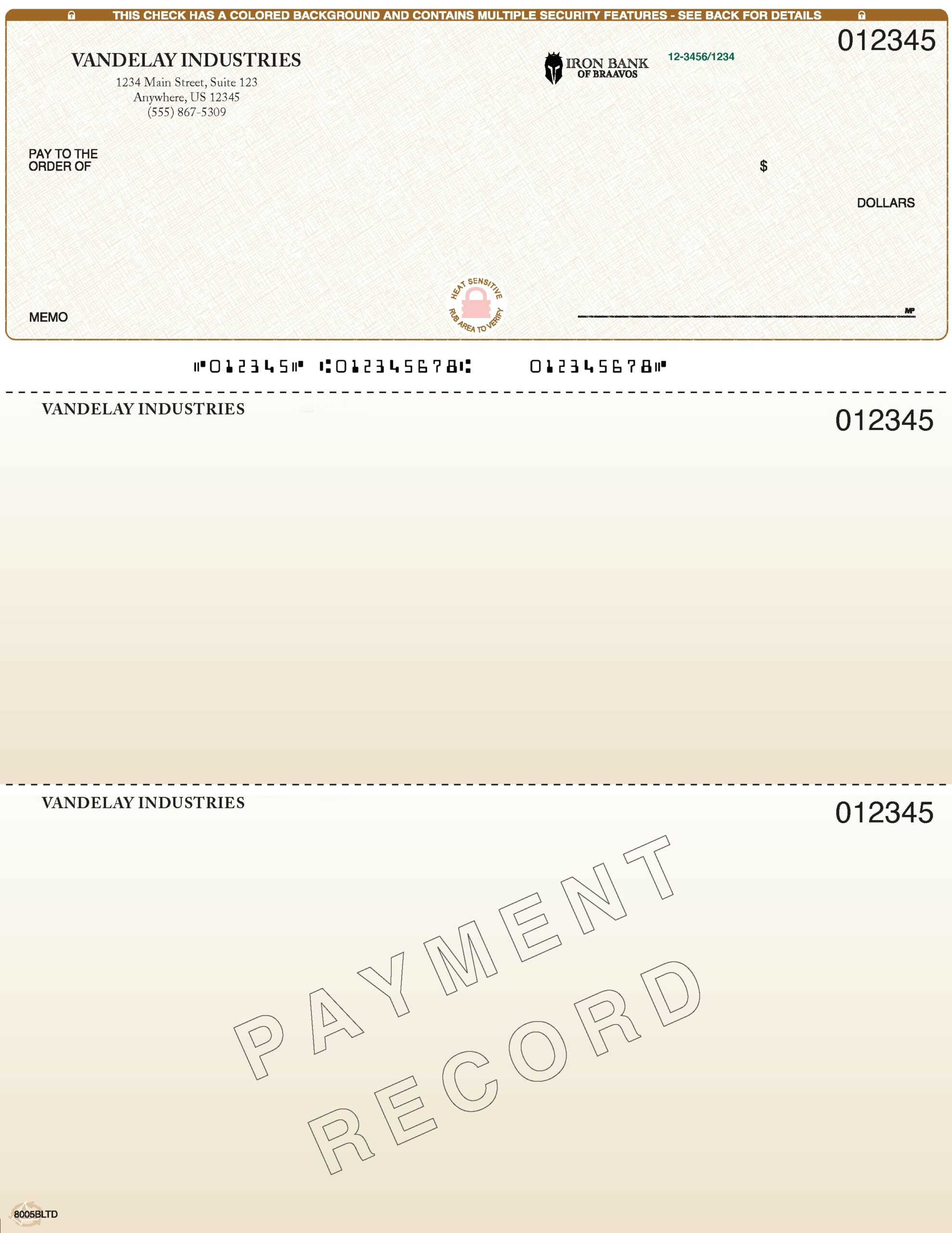 Security Check Paper - CBF Print Solutions Inc.