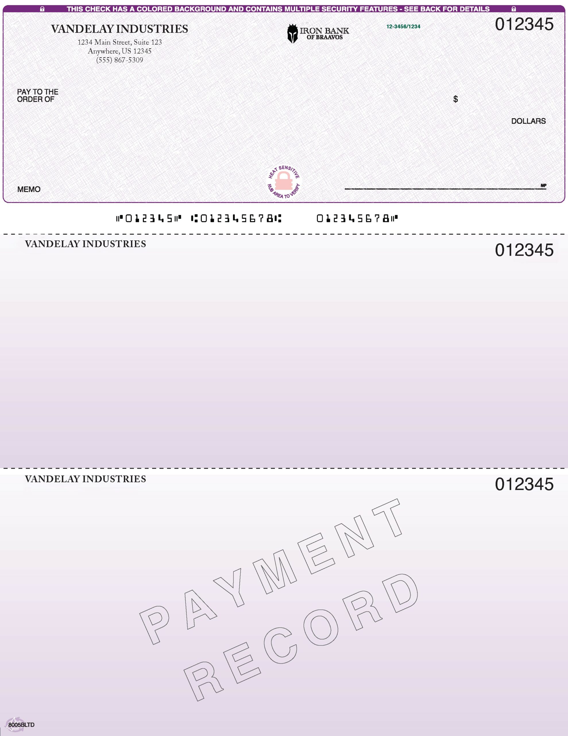 Security Check Paper - CBF Print Solutions Inc.