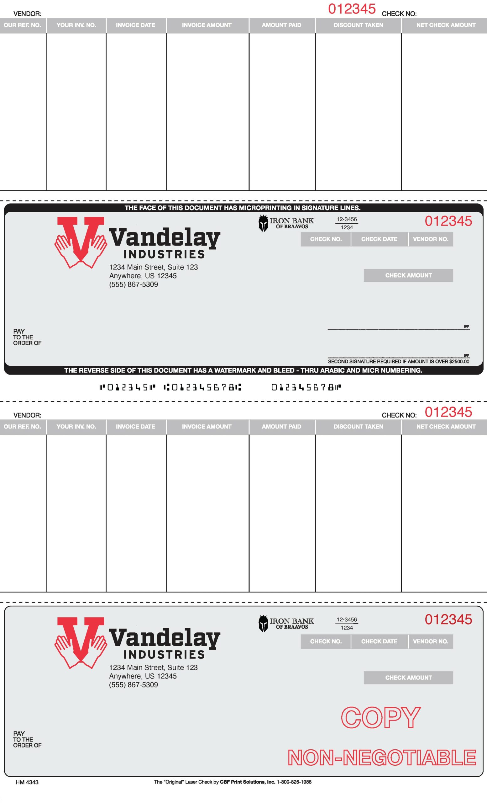 Security Check Paper - CBF Print Solutions Inc.