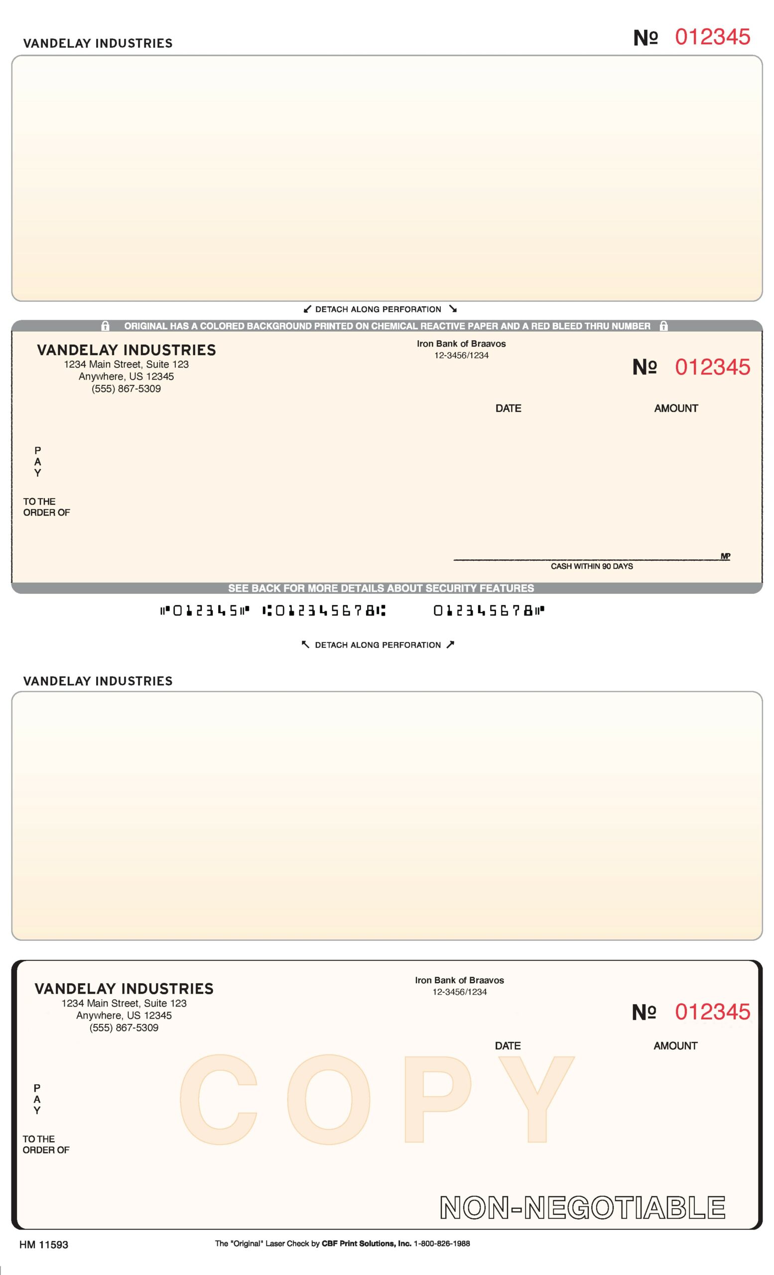 Security Check Paper - CBF Print Solutions Inc.