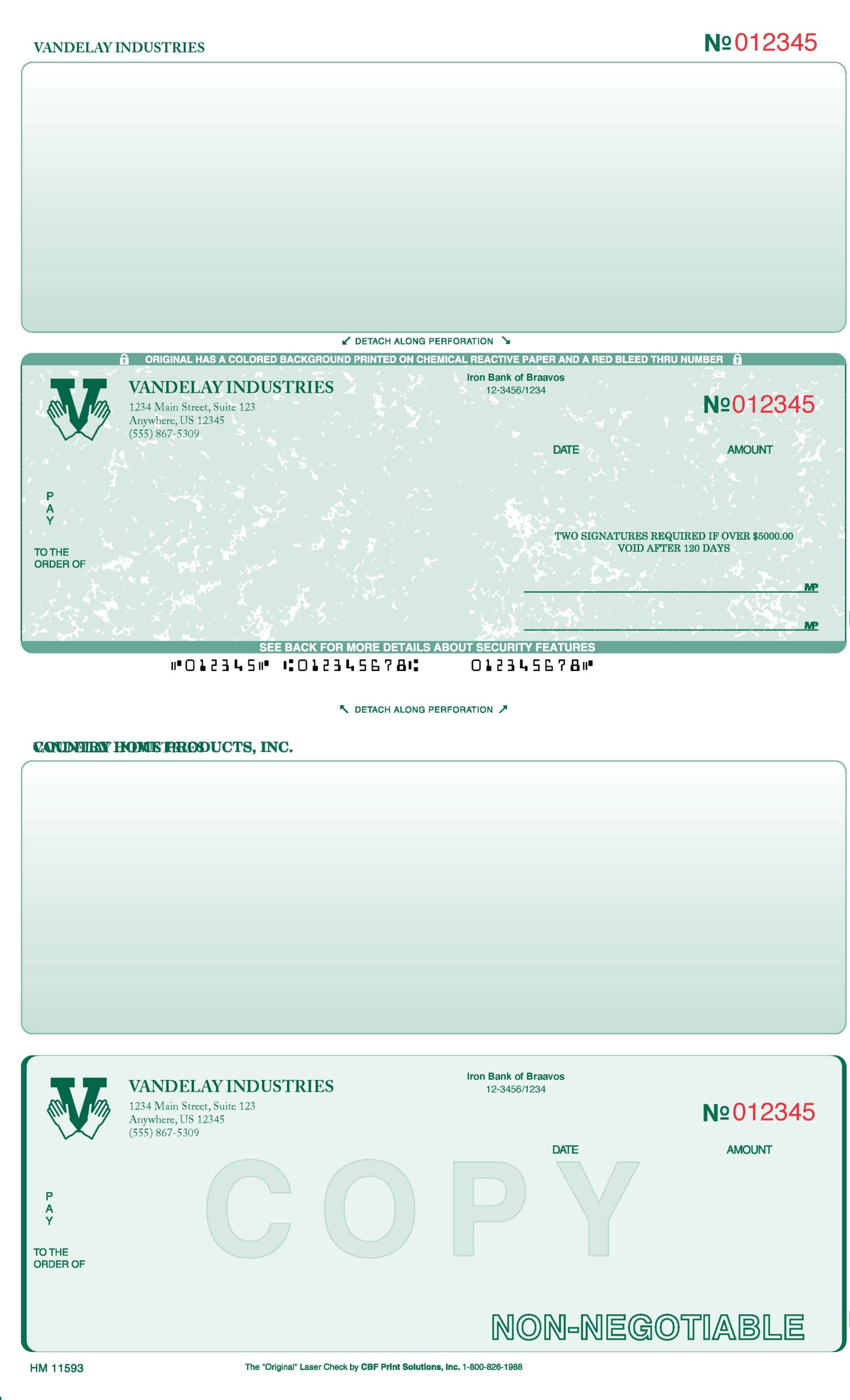 Security Check Paper - CBF Print Solutions Inc.